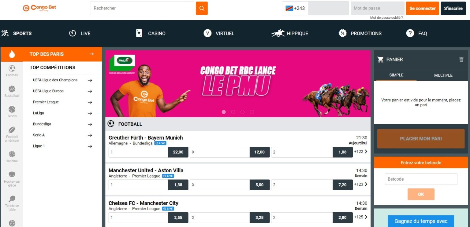 Congobet - Bookmakers en RD Congo